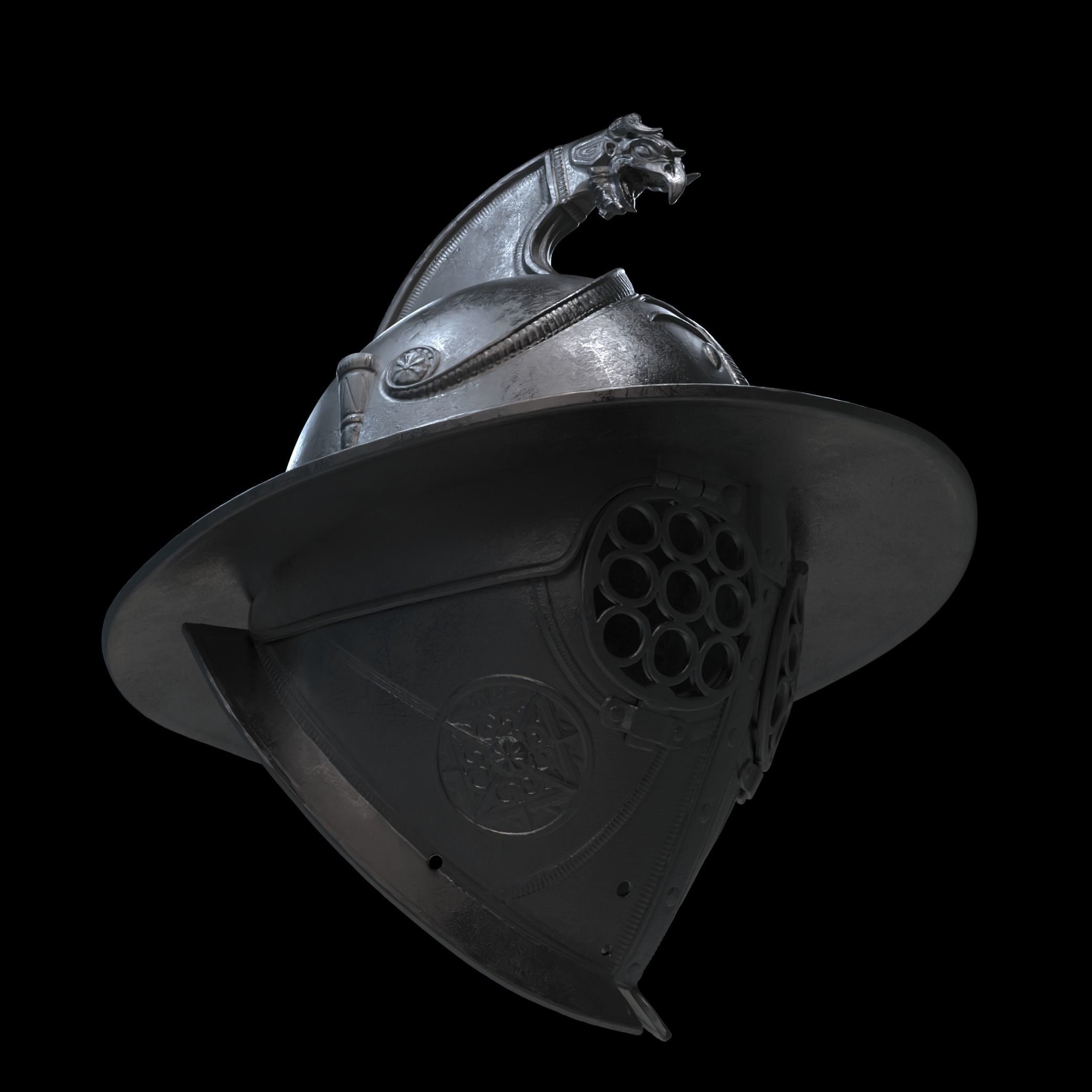 Gladiator helmet - Thraex 3D model | CGTrader