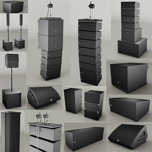 Acoustic systems and speakers 3D model | CGTrader