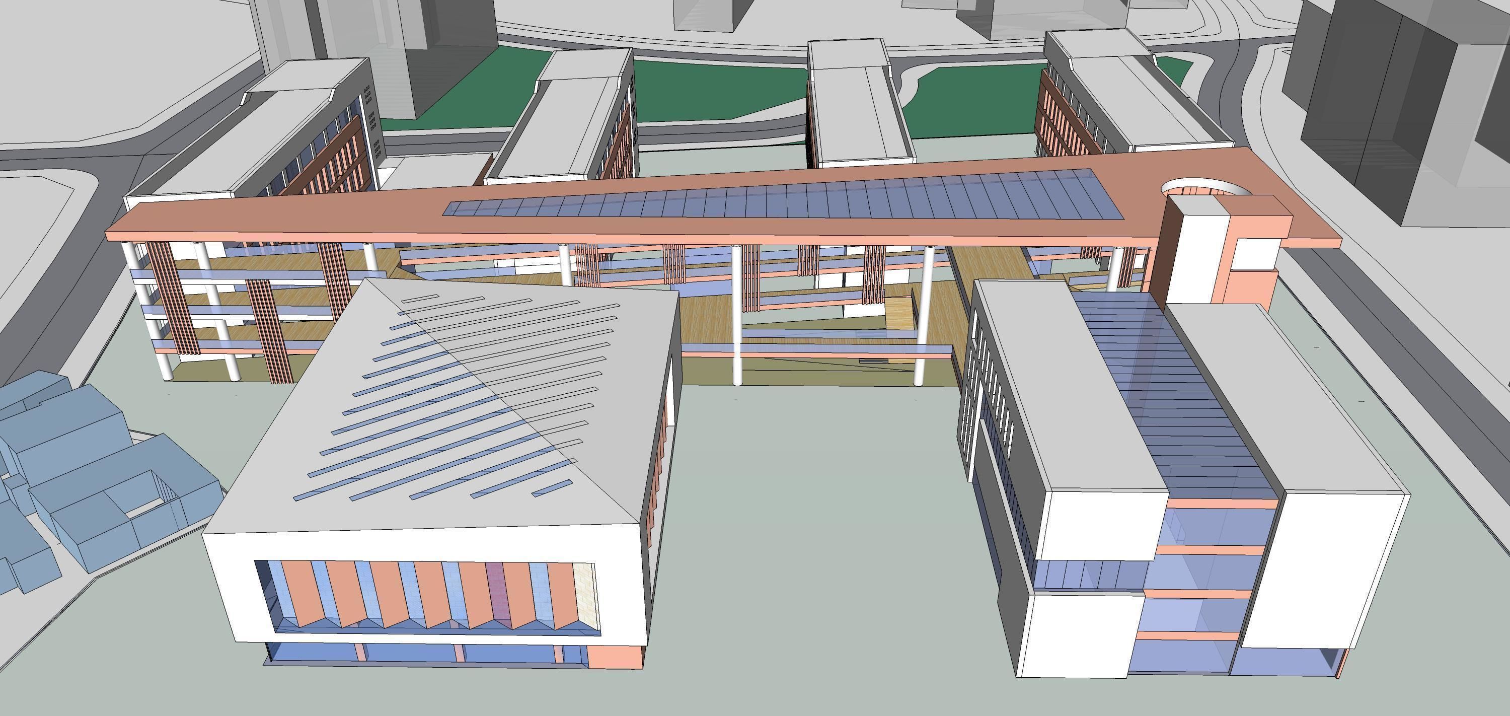 Sketchup School and University S4 3D model | CGTrader