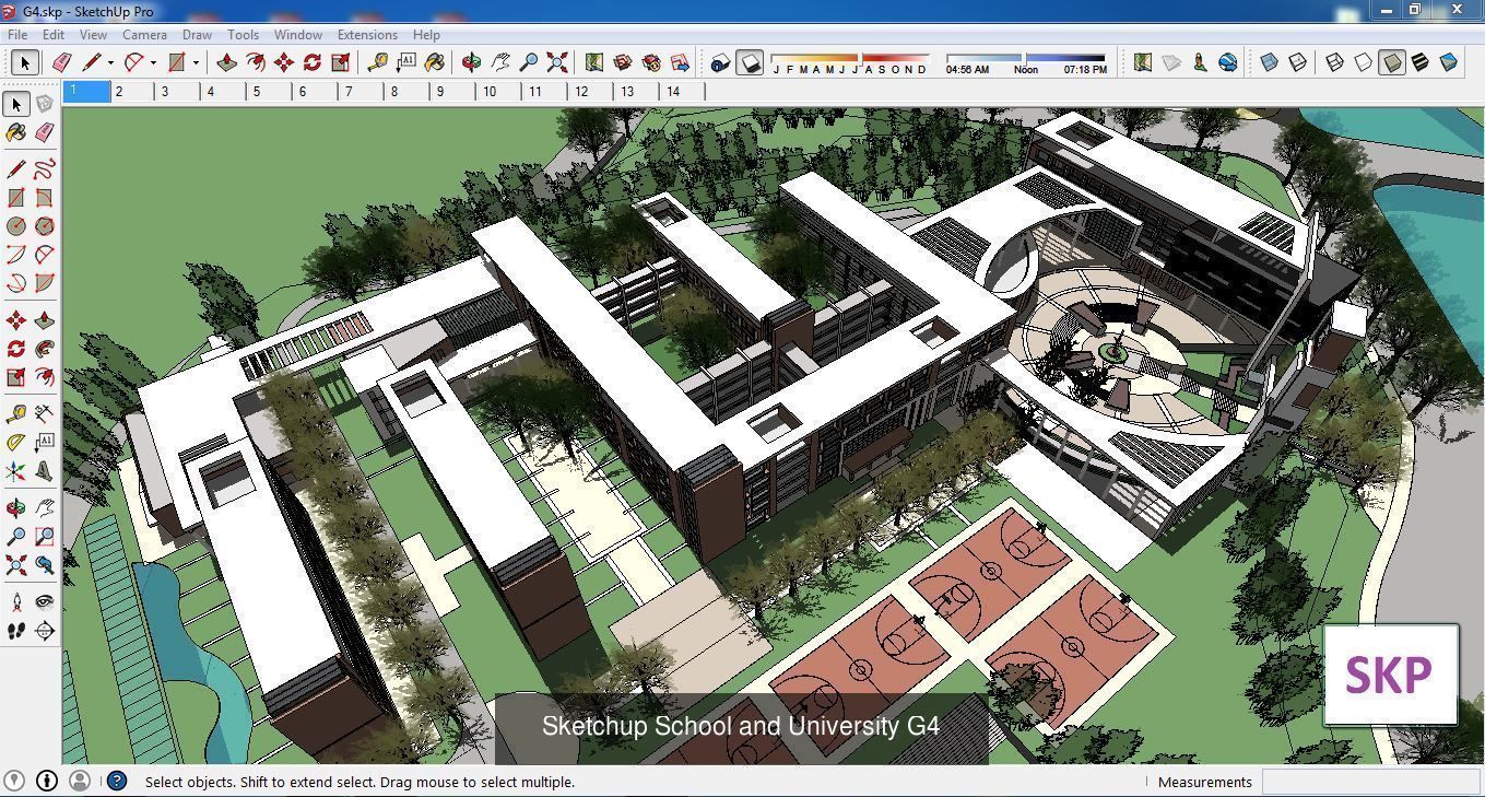 Collection 65 Sketchup School and University models | CGTrader