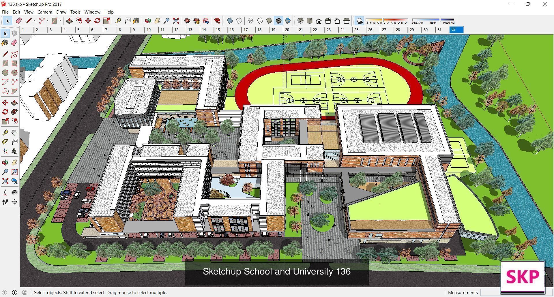 Collection 65 Sketchup School and University models | CGTrader