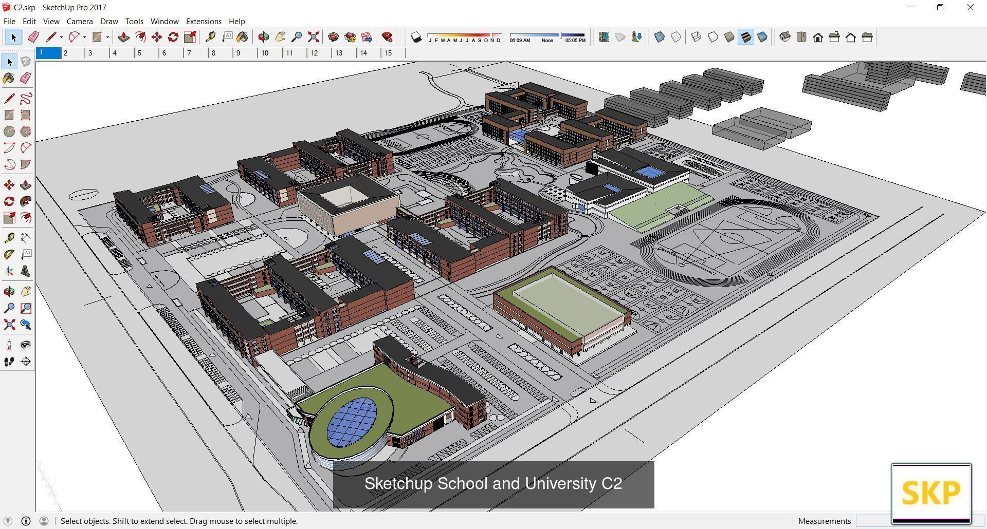 Collection 65 Sketchup School and University models | CGTrader