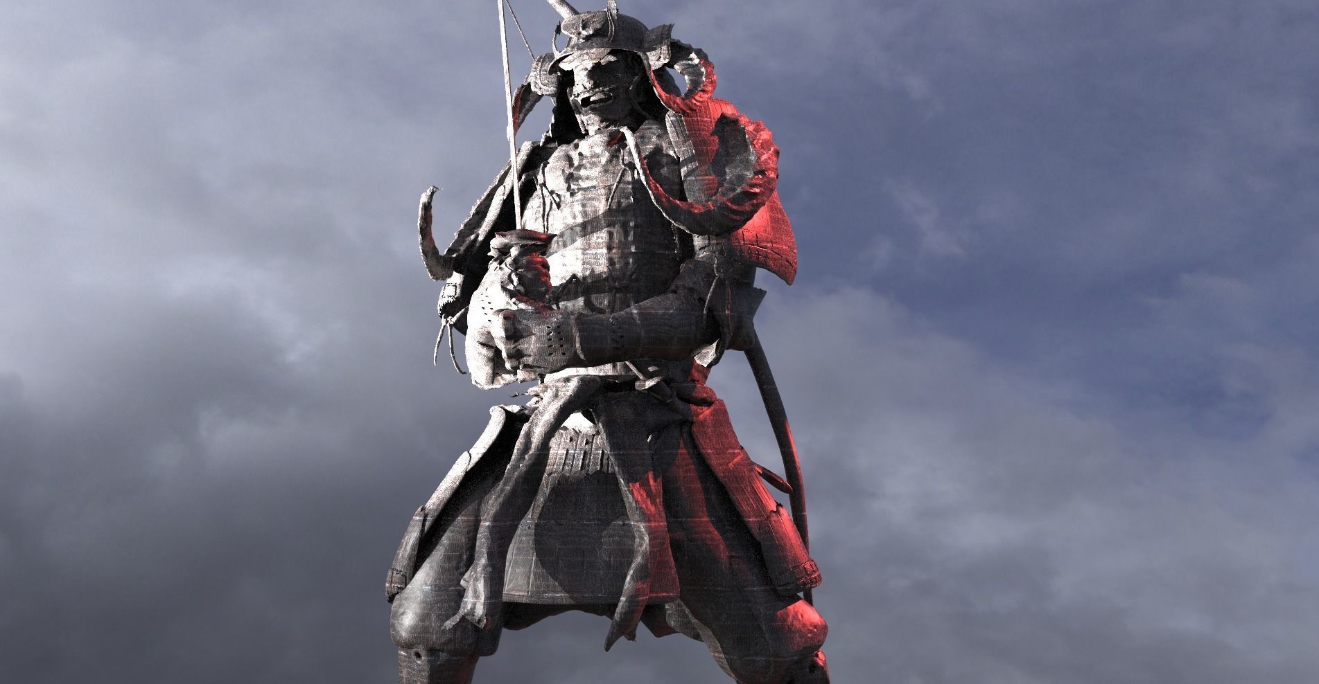 Arch Horned Demon samurai 3D model | CGTrader