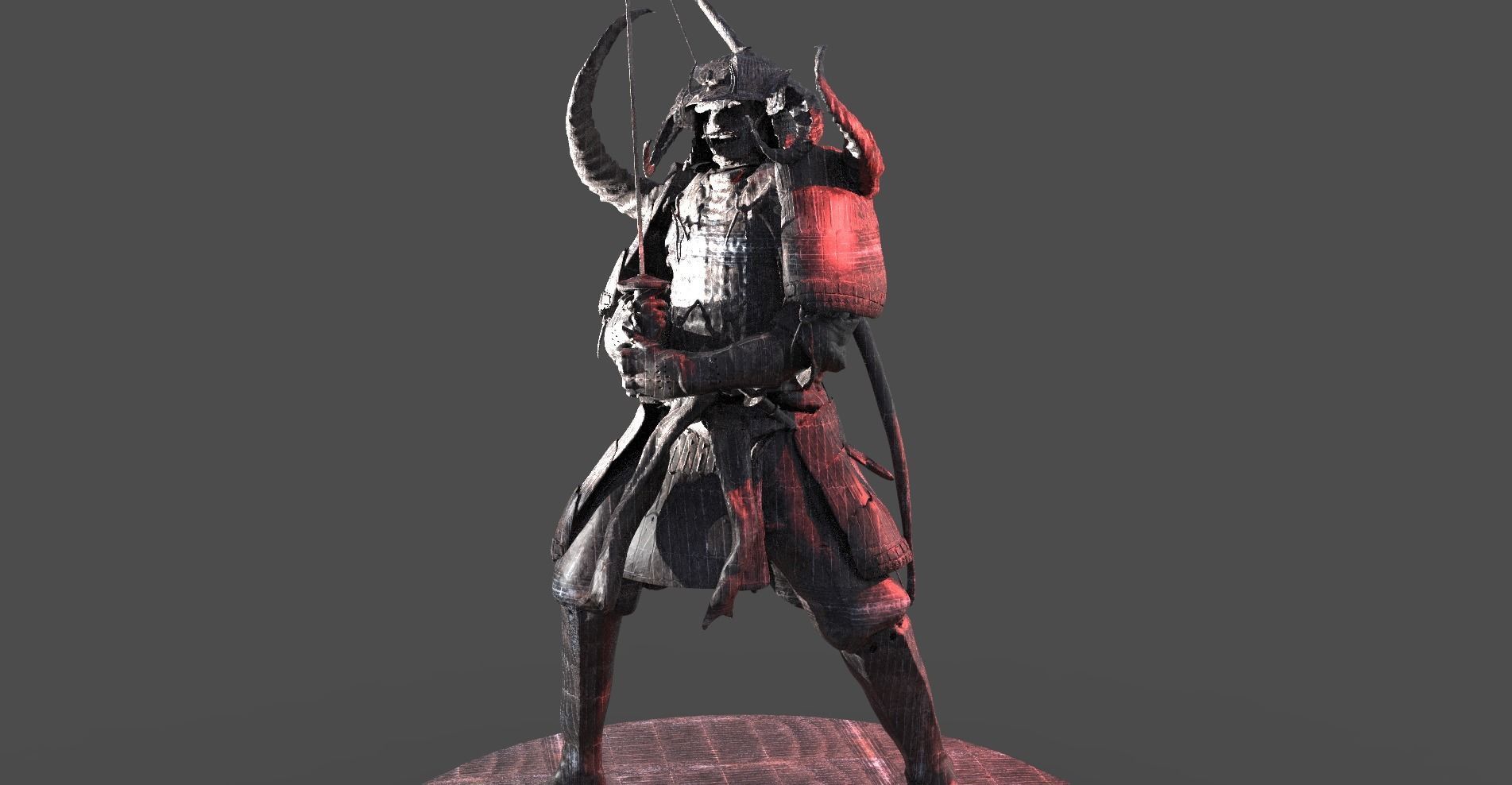 Arch Horned Demon samurai 3 3D model | CGTrader