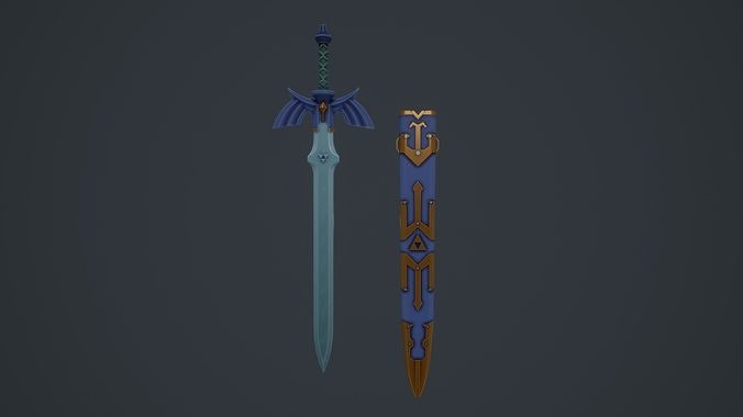 Stylized Master Sword 3D model 3D printable | CGTrader