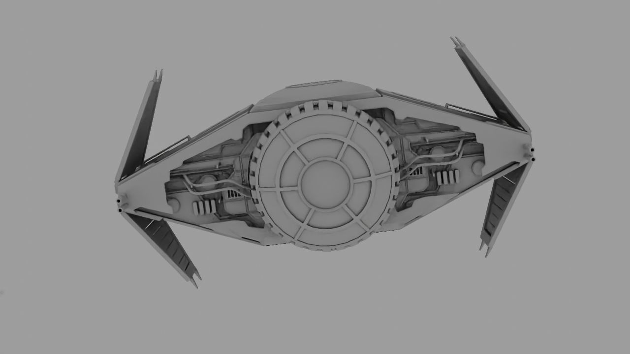 Star Wars interceptor concept 3D model | CGTrader