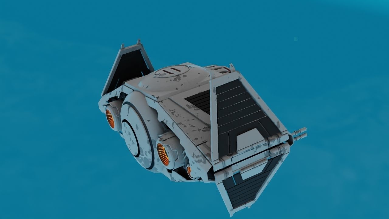 Star Wars interceptor concept 3D model | CGTrader