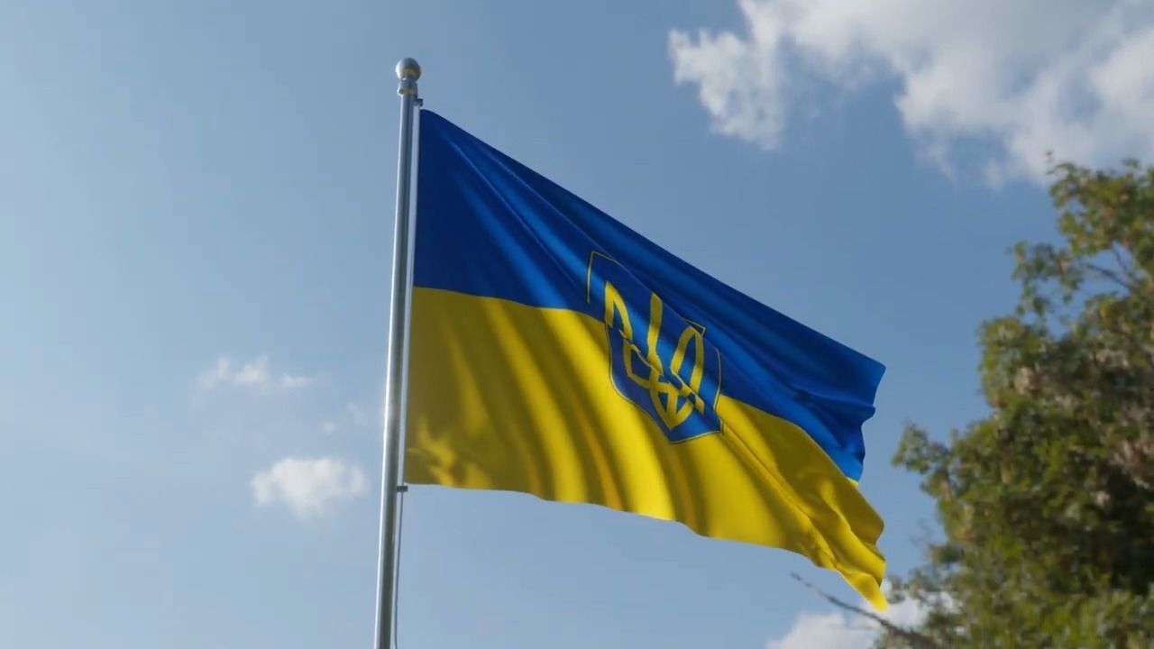 Ukraine flag animation 3D model animated | CGTrader