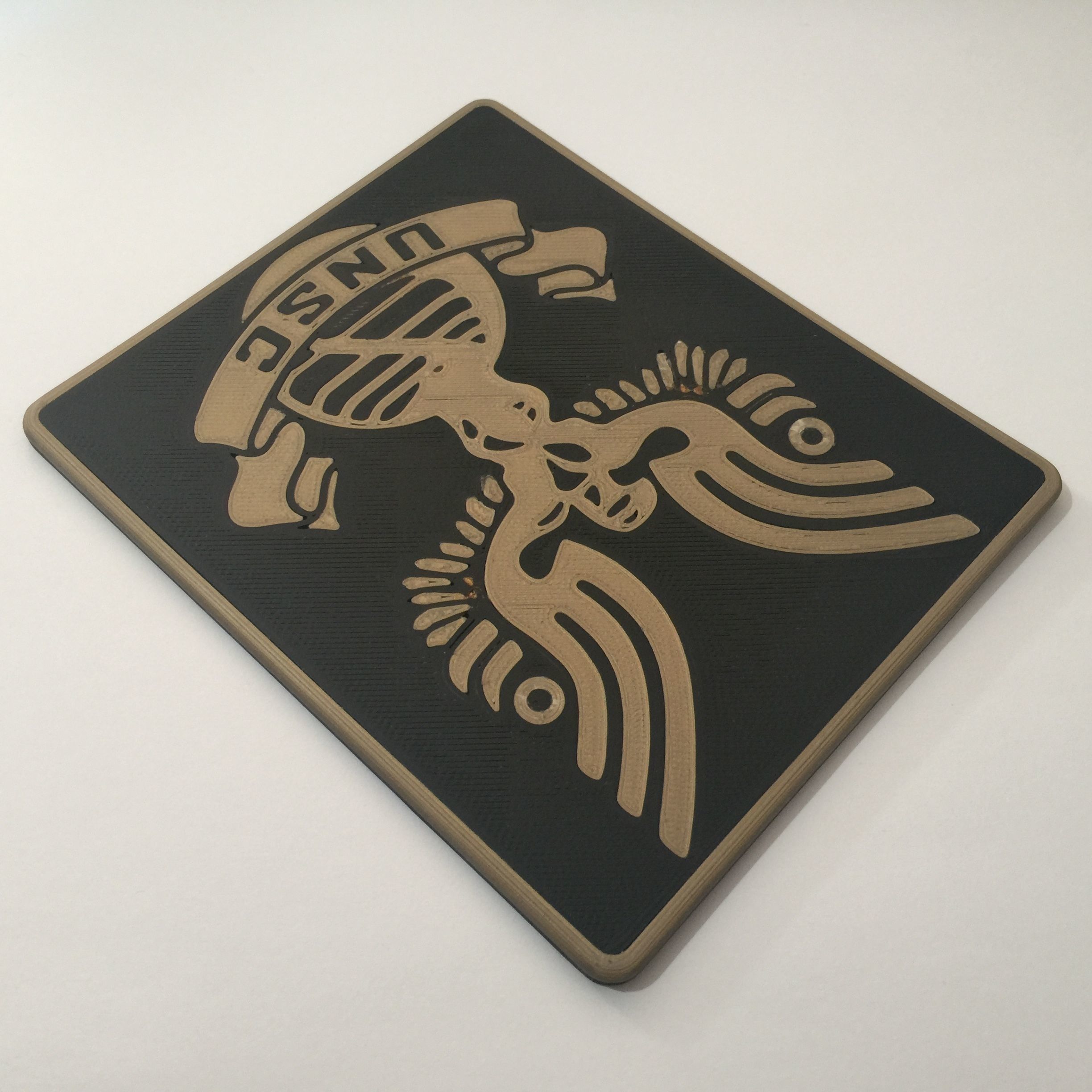 Halo UNSC Logo Coaster 3D model 3D printable | CGTrader