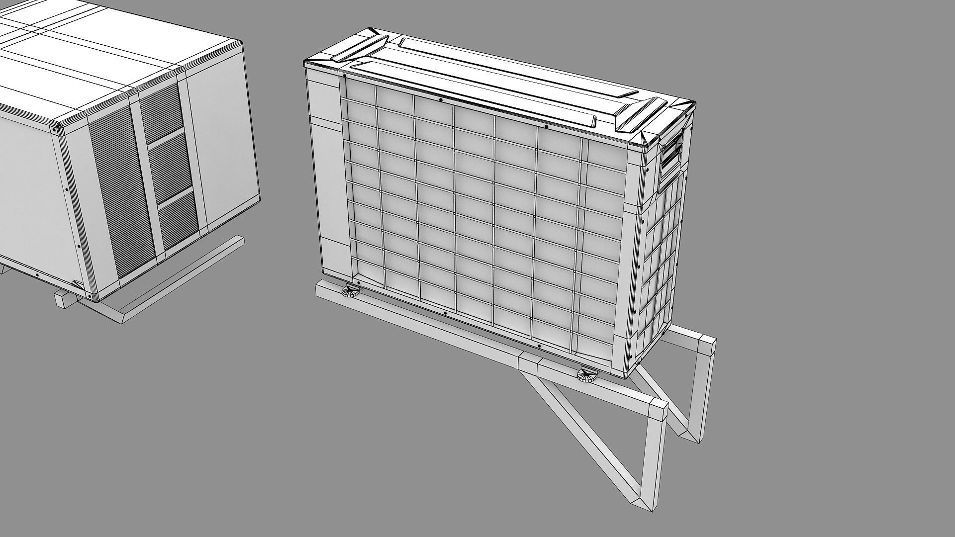 3D model Air Conditioner Window Outdoor VR / AR / low-poly | CGTrader