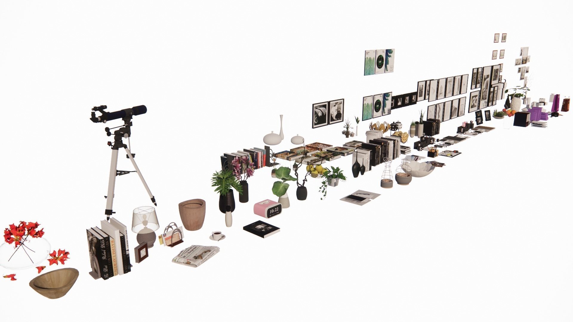 Accessories decoration interior 3d model Part 2 3D model | CGTrader