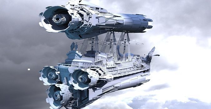 Jet Fusion Airship 3D model | CGTrader