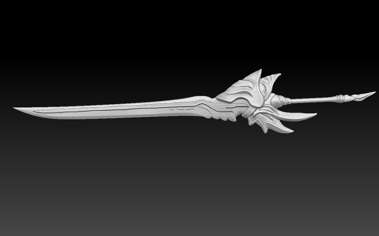 Elsword - Elesis Blazing Heart Sword Digital 3D Model 3D model 3D ...