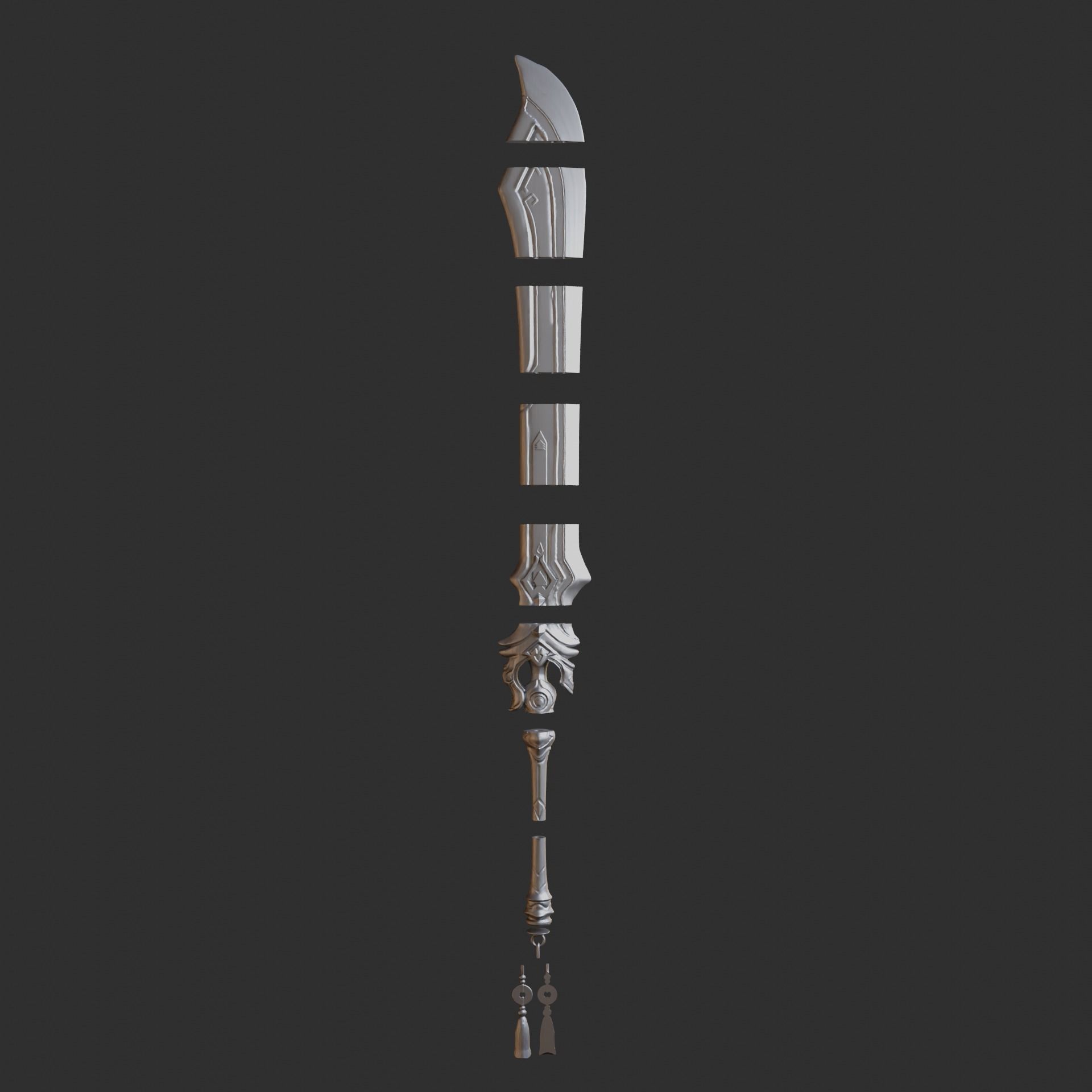 Beidou Blackcliff Slasher 3D Model genshin impact 3D model 3D printable ...