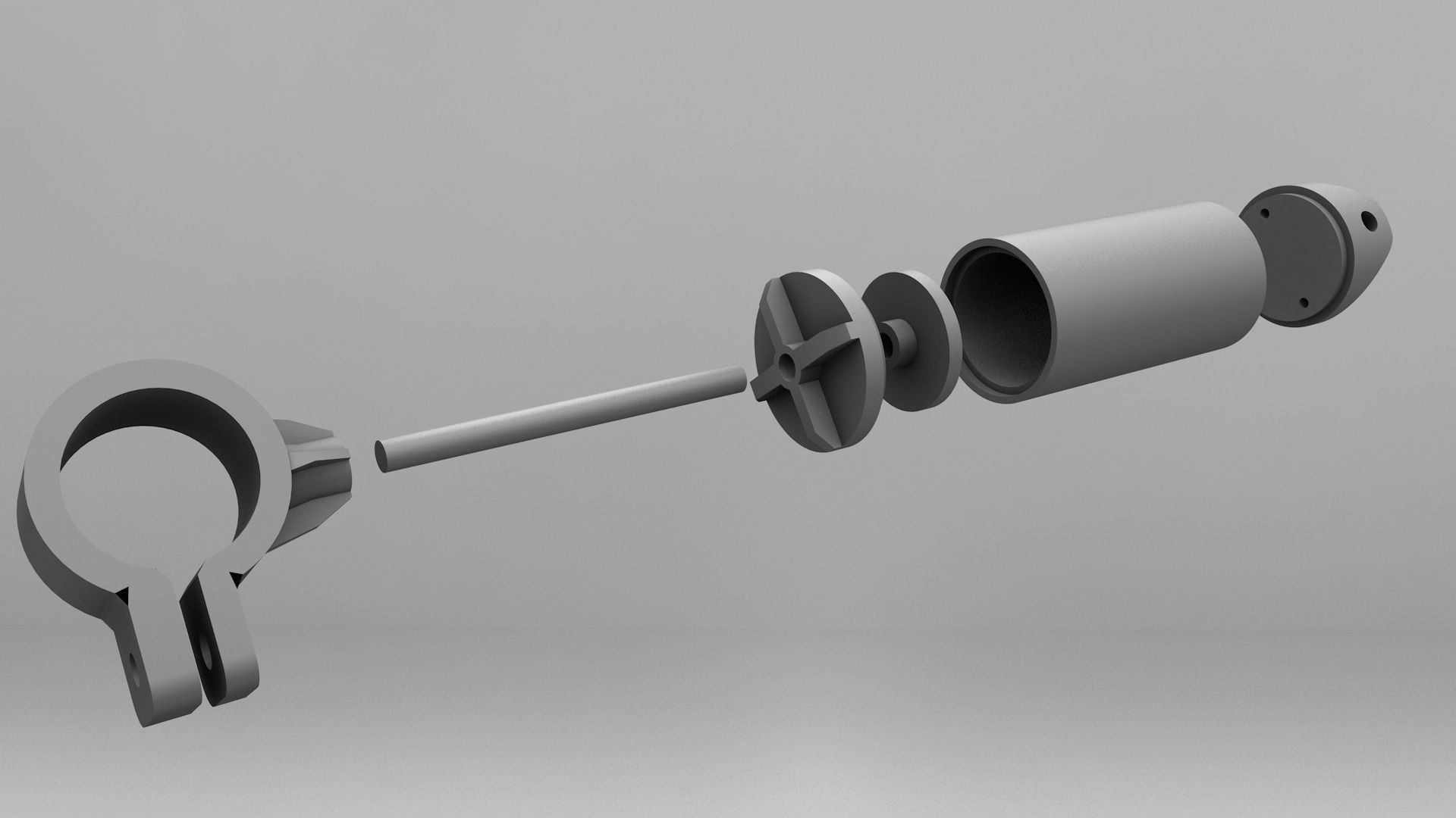 3D printable RC Shock Absorbers - Dampers 3D model 3D printable | CGTrader