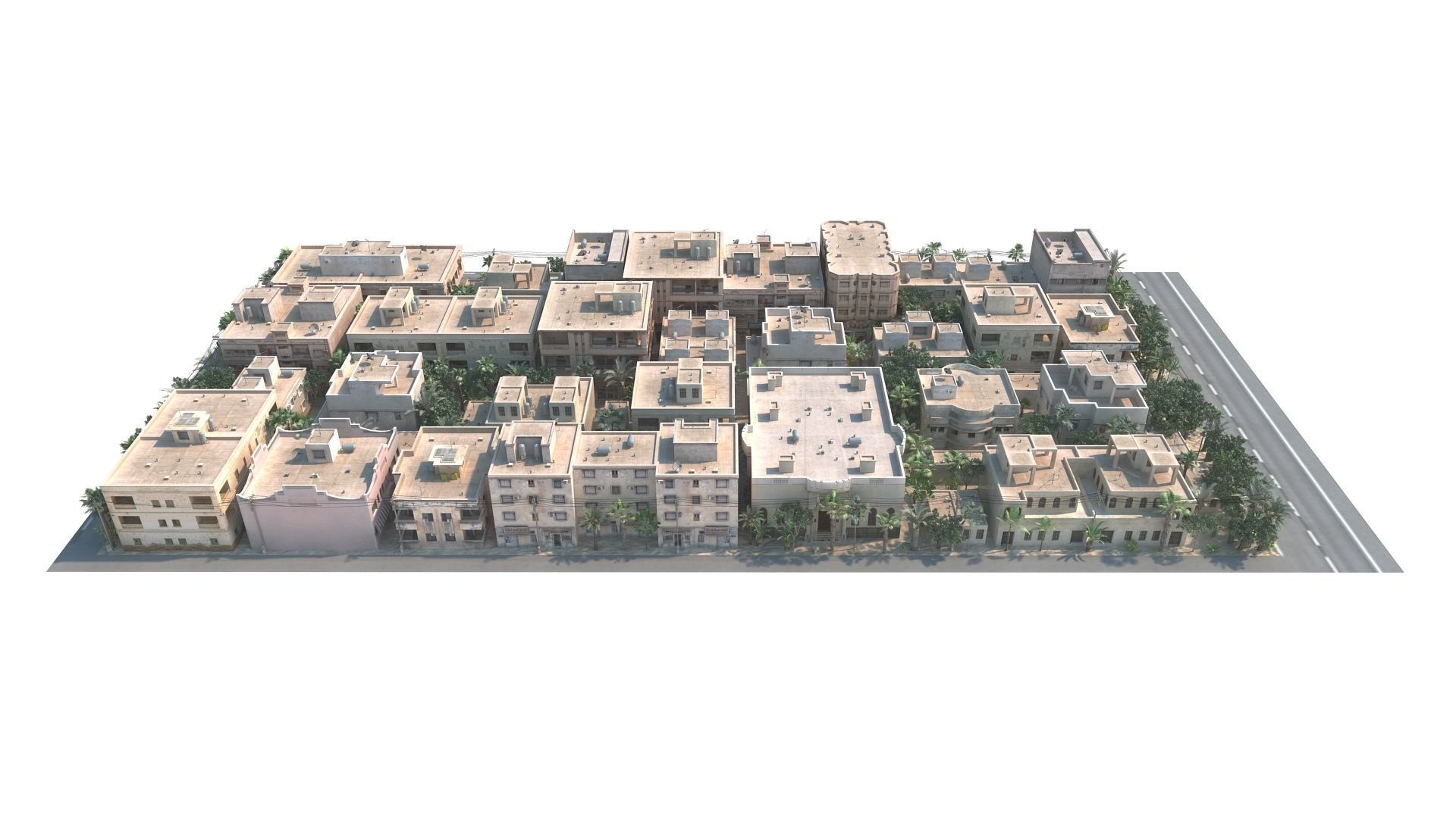 urban building complex 3D model | CGTrader