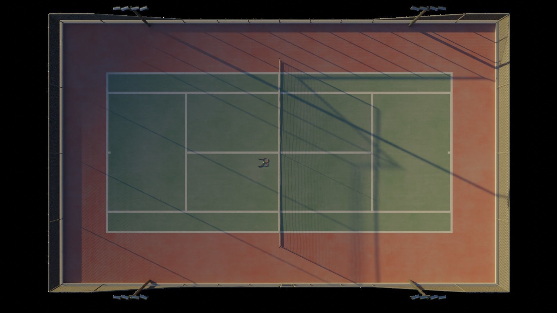 3D model Tennis Court VR / AR / low-poly | CGTrader