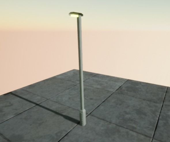 Low Poly Street Lamp free VR / AR / low-poly 3D model | CGTrader