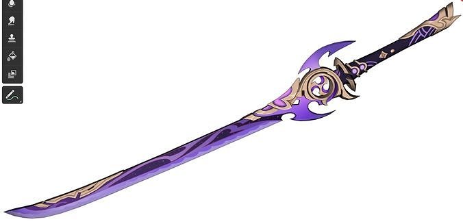 Mistsplitter Reforged Digital 3D Model - Genshin Impact 3D model 3D ...