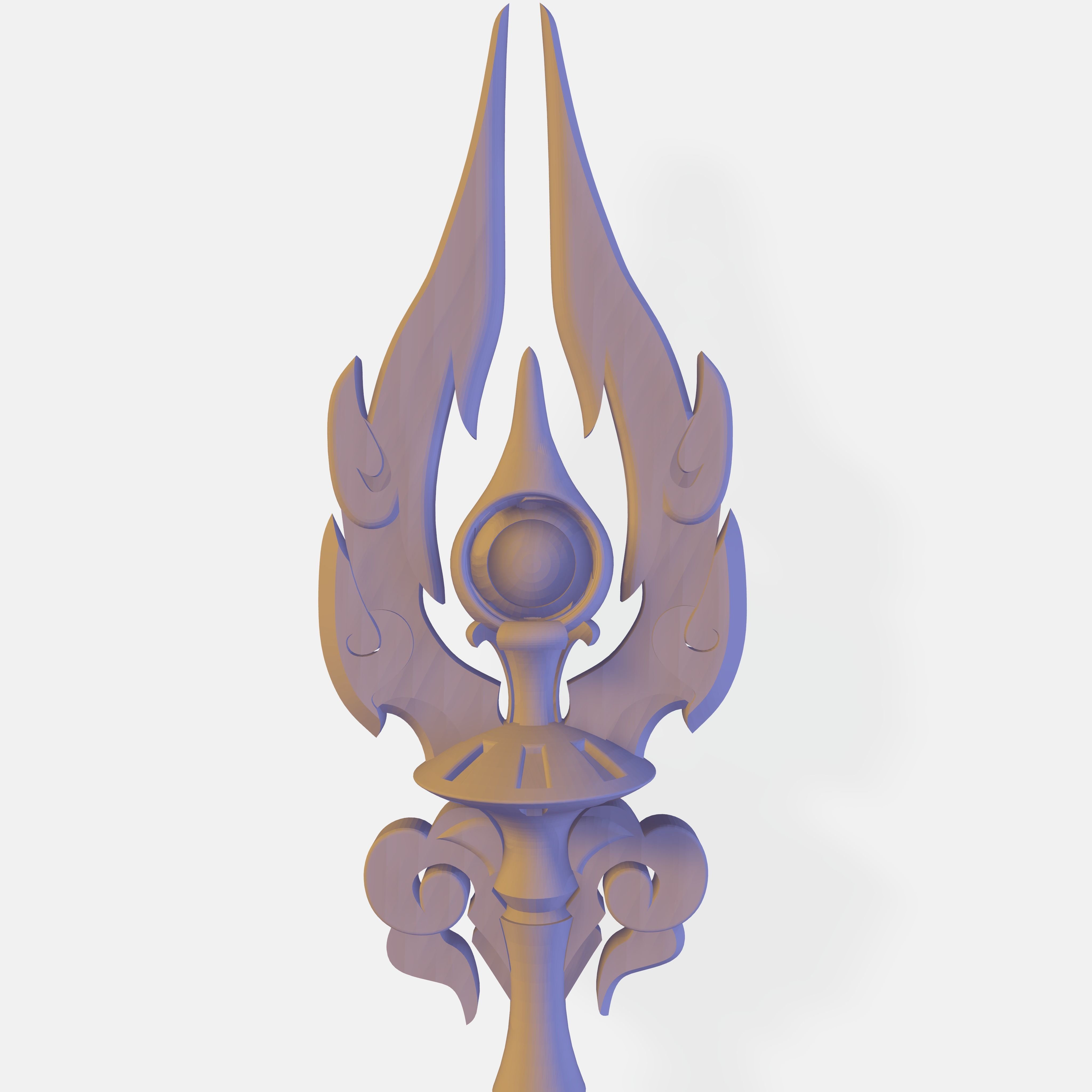 Genshin Impact - Staff of Homa 3D Model 3D model 3D printable | CGTrader