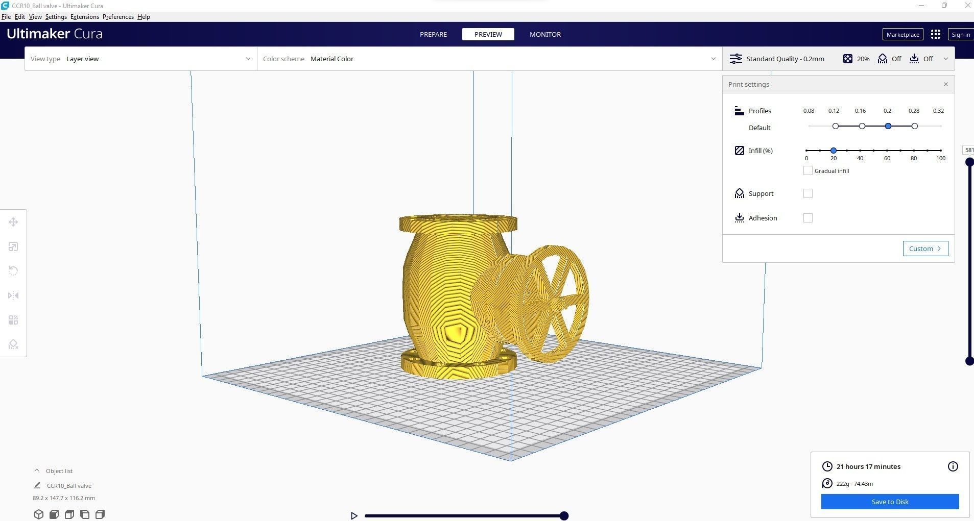 ball valve 3D model 3D printable | CGTrader