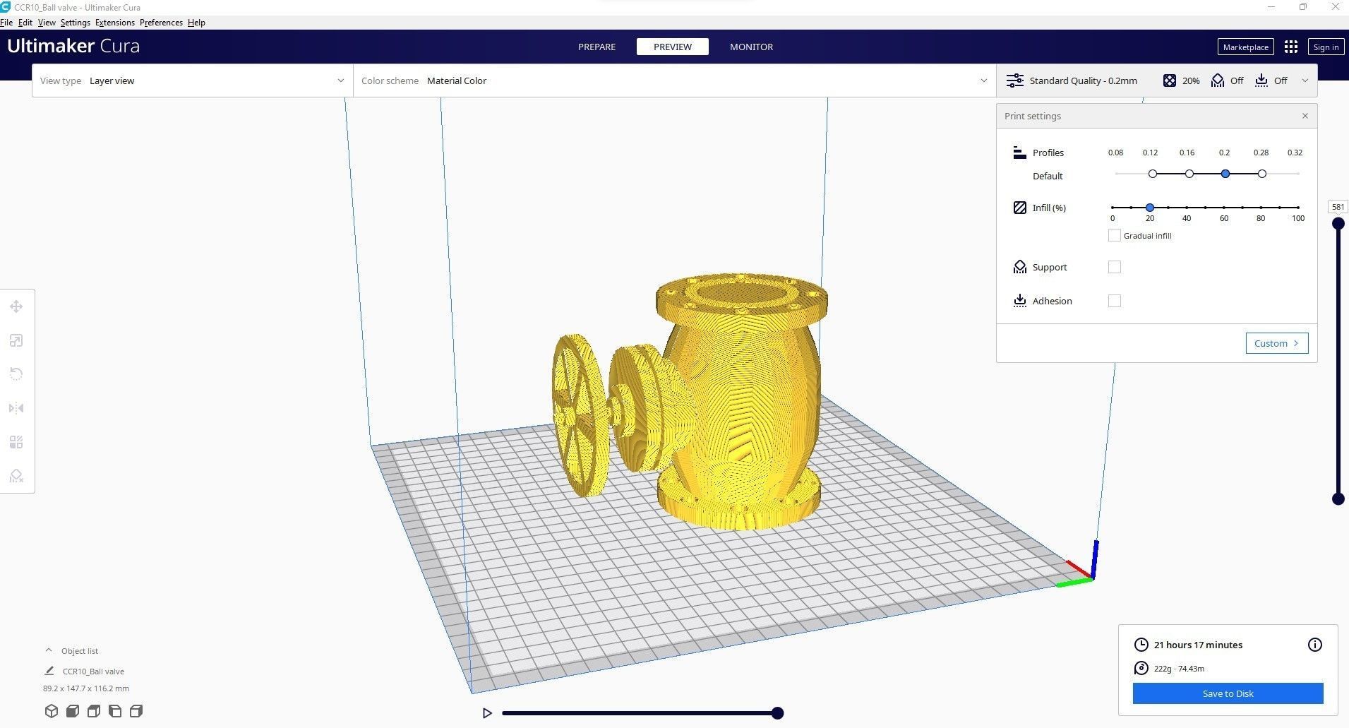 ball valve 3D model 3D printable | CGTrader