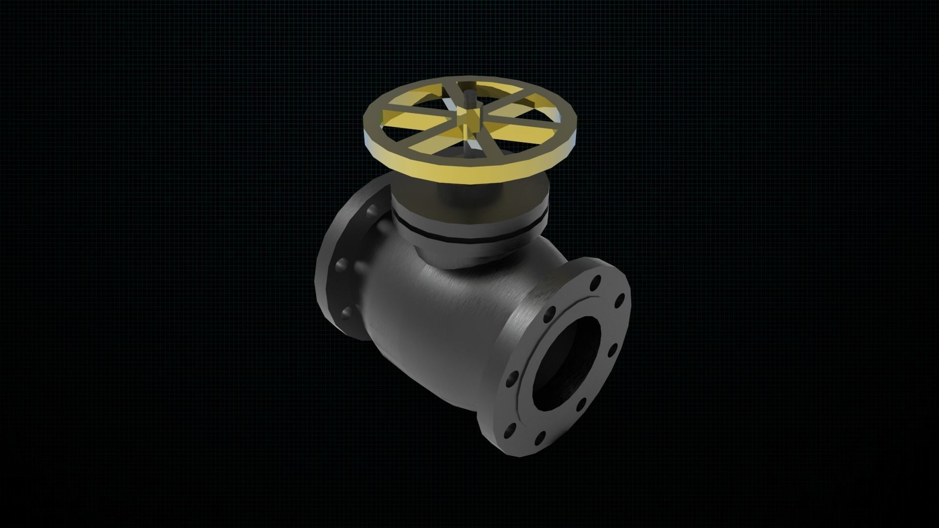 ball valve 3D model 3D printable | CGTrader
