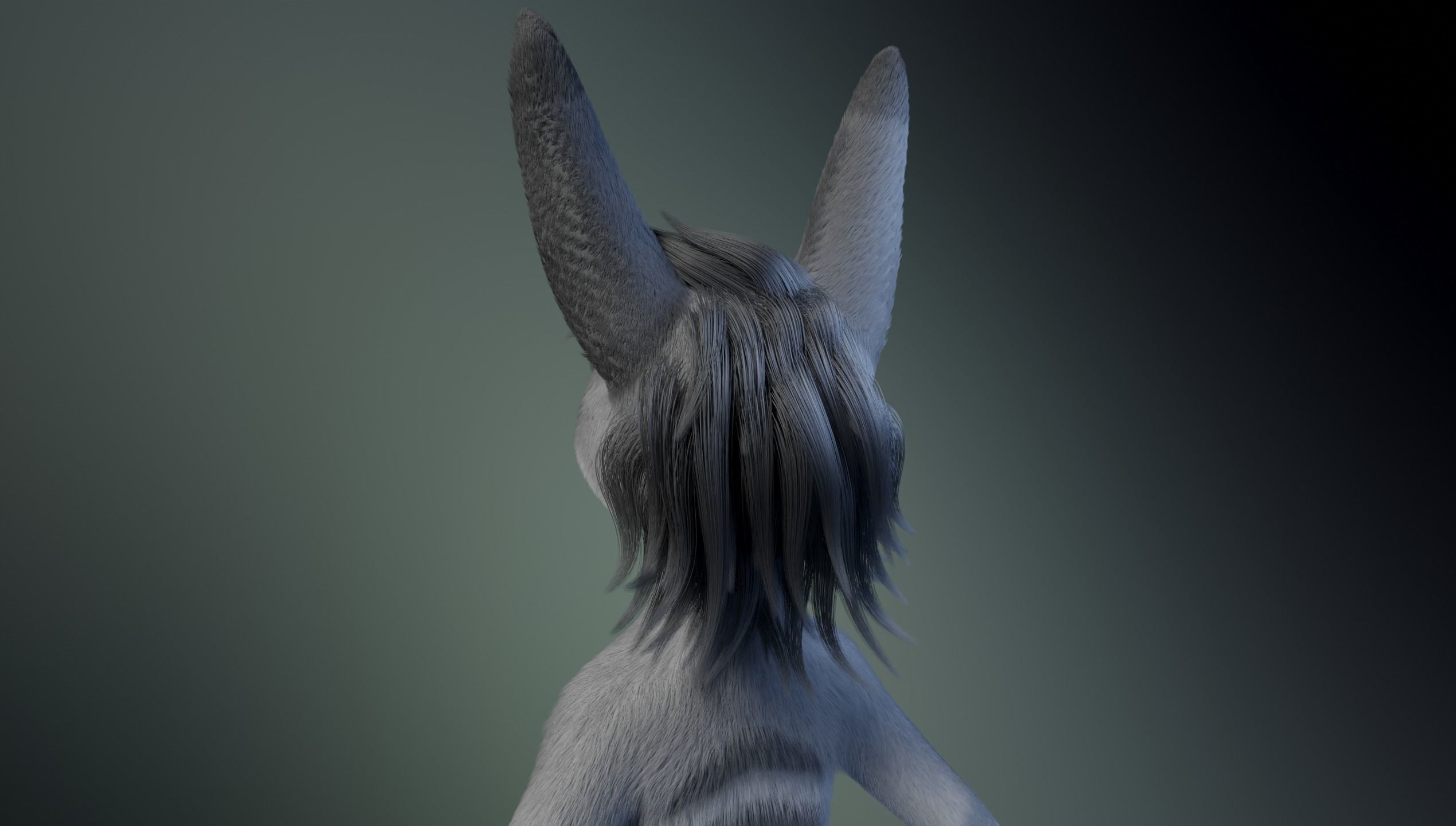 Sara Anthro Rabbit 3D model rigged | CGTrader