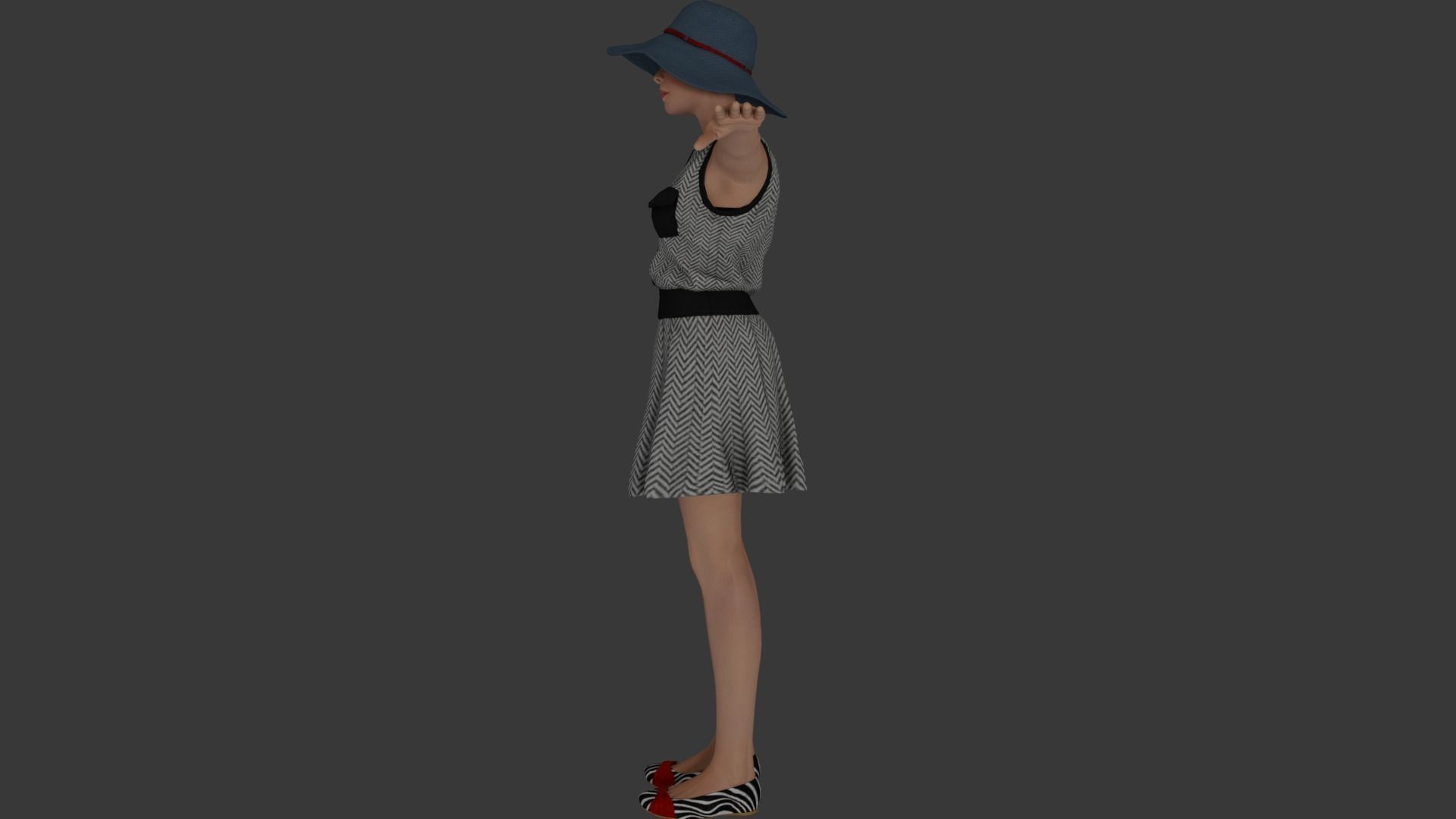 Rigged Female Character 33 3D model rigged | CGTrader