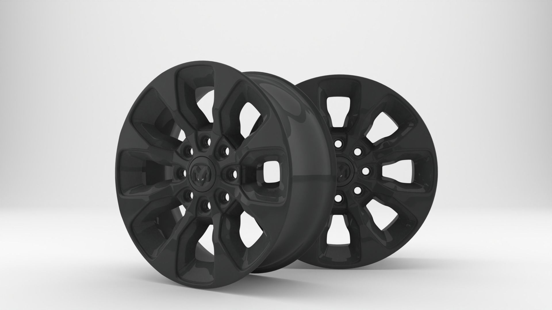 5th GEN RAM STOCK 8 LUG RIM 3D model | CGTrader
