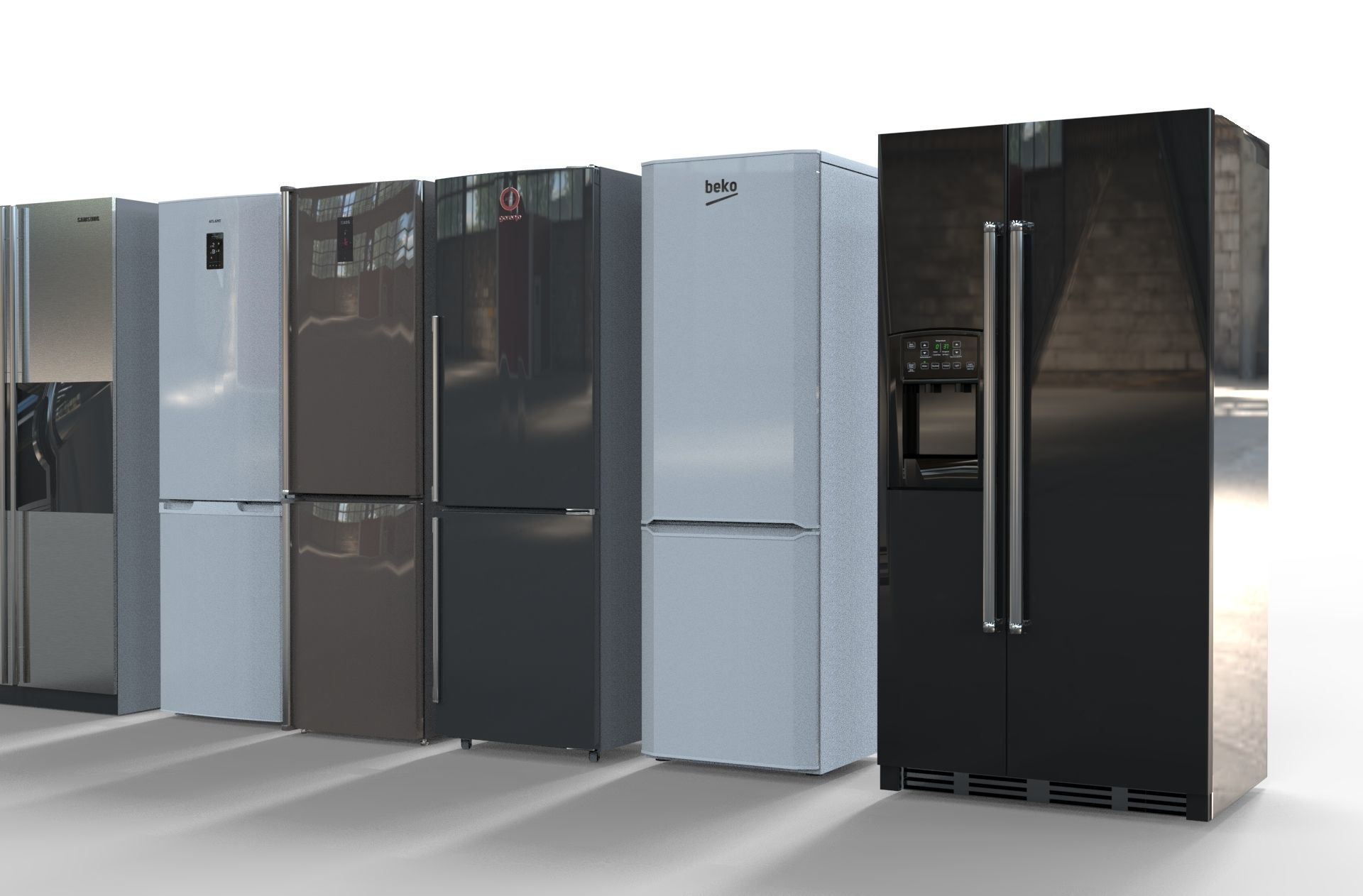 Refrigerators chiller freezer 3d model sketchup obj 3D model | CGTrader