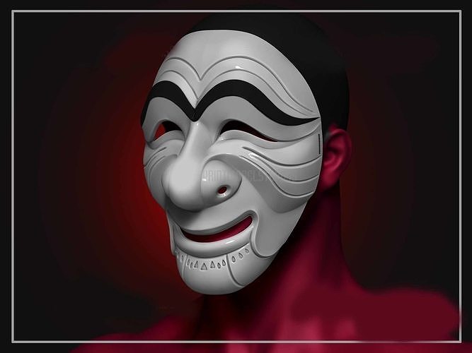 Money Heist Korea Mask - Cosplay Costume Halloween 3D model 3D ...