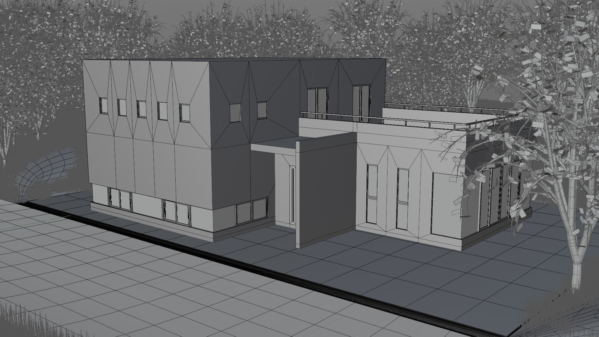 Japanese modern house 3D model | CGTrader