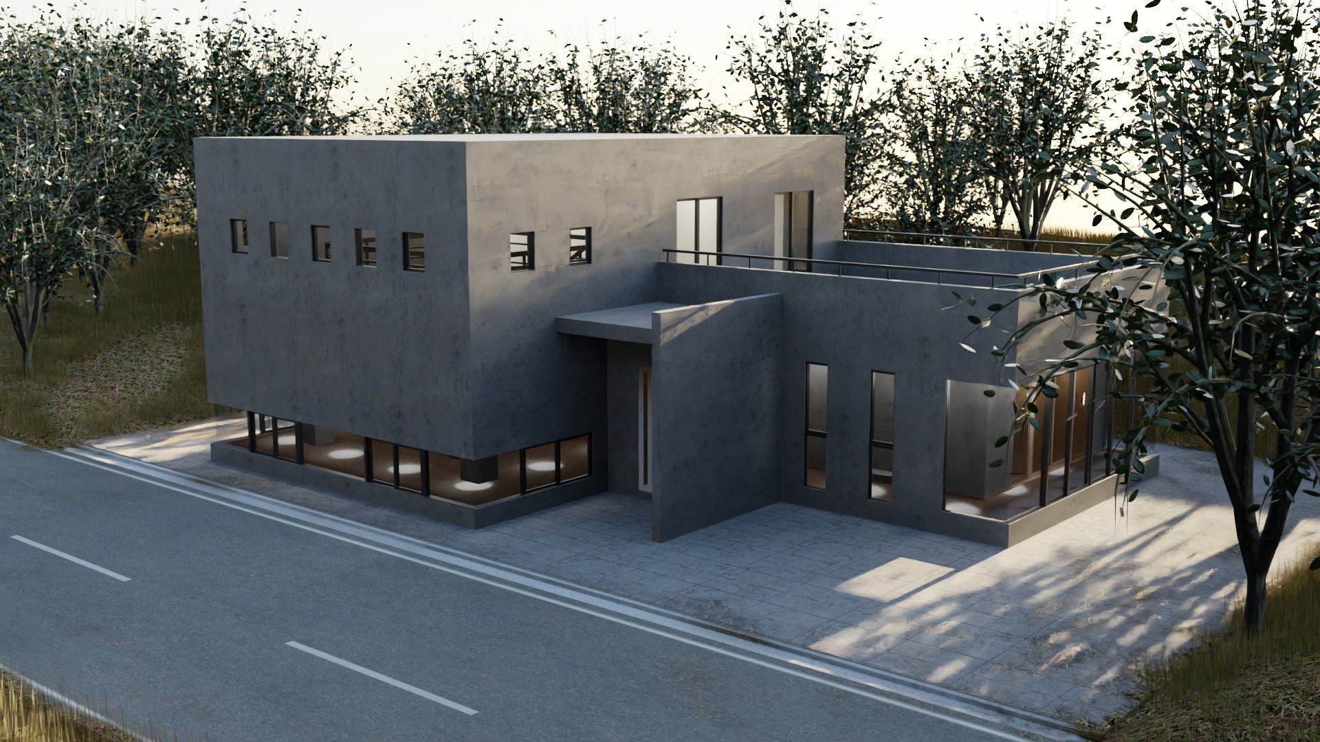 Japanese modern house 3D model | CGTrader