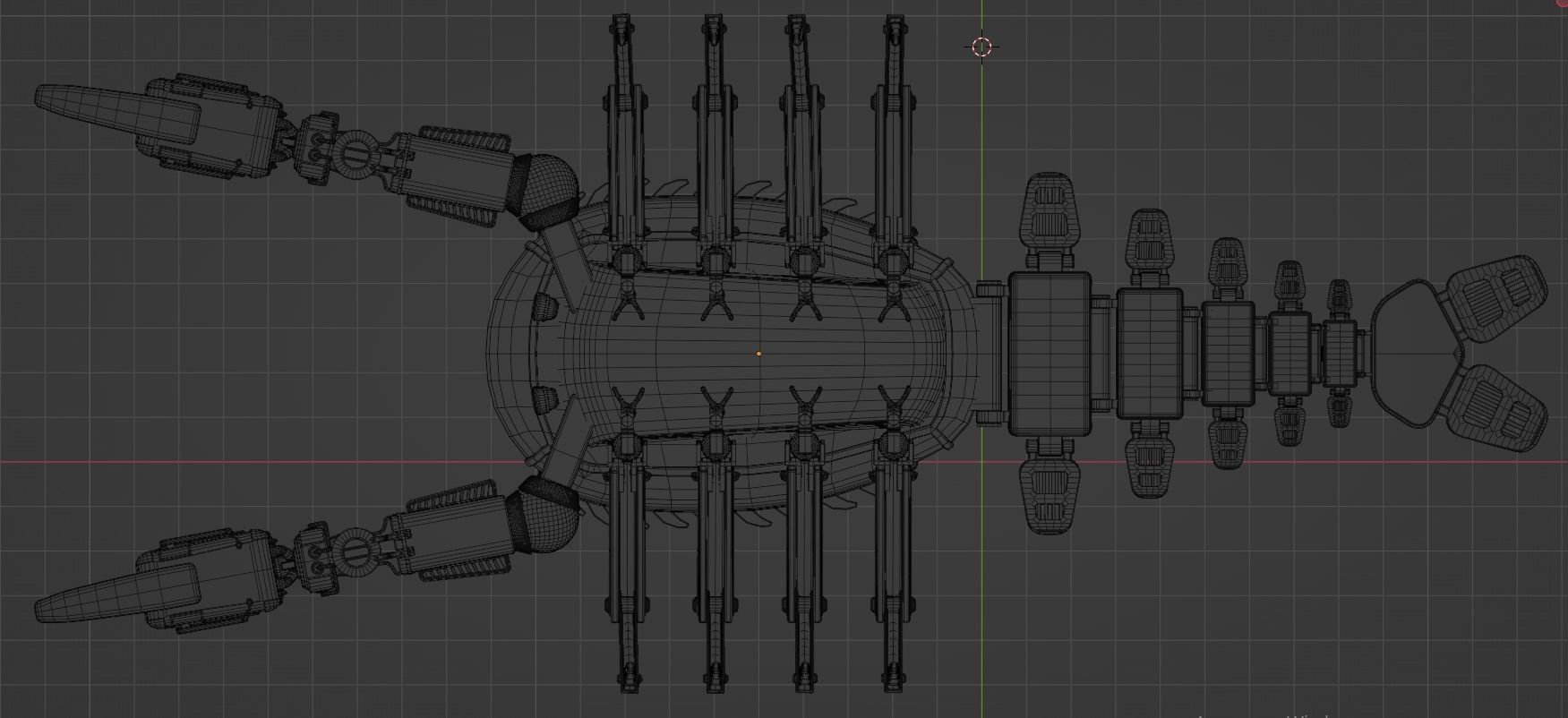 Robot lobster 3D model rigged | CGTrader