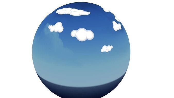 4k Cartoon SkyBox free VR / AR / low-poly 3D model | CGTrader