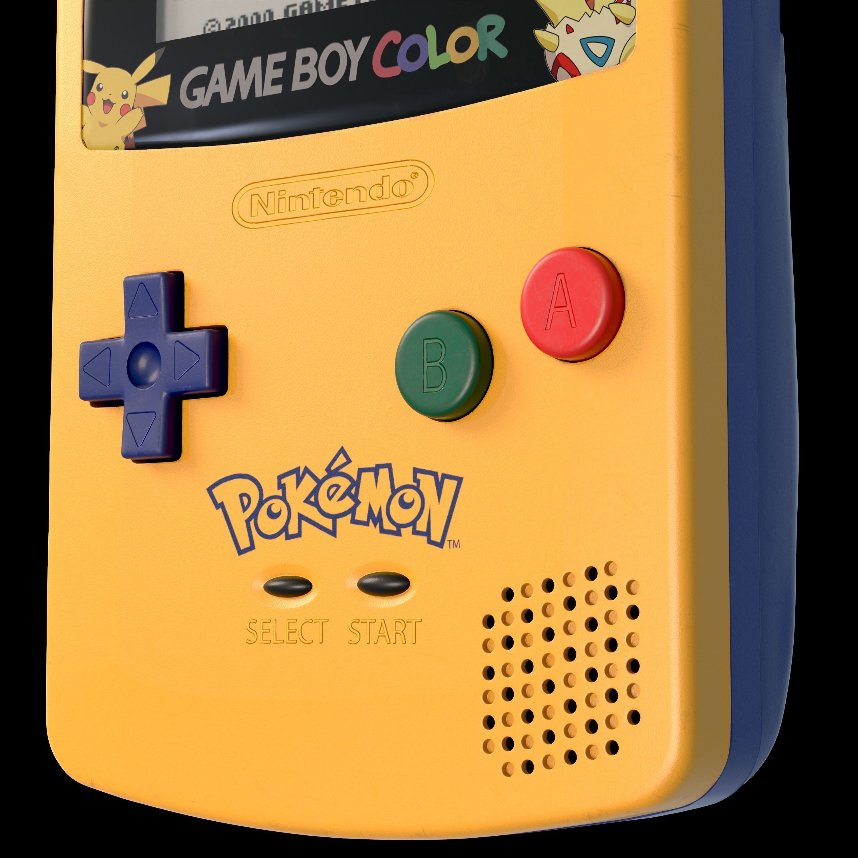 3D model Game Boy Color - Limited Pokemon Edition VR / AR / low-poly ...