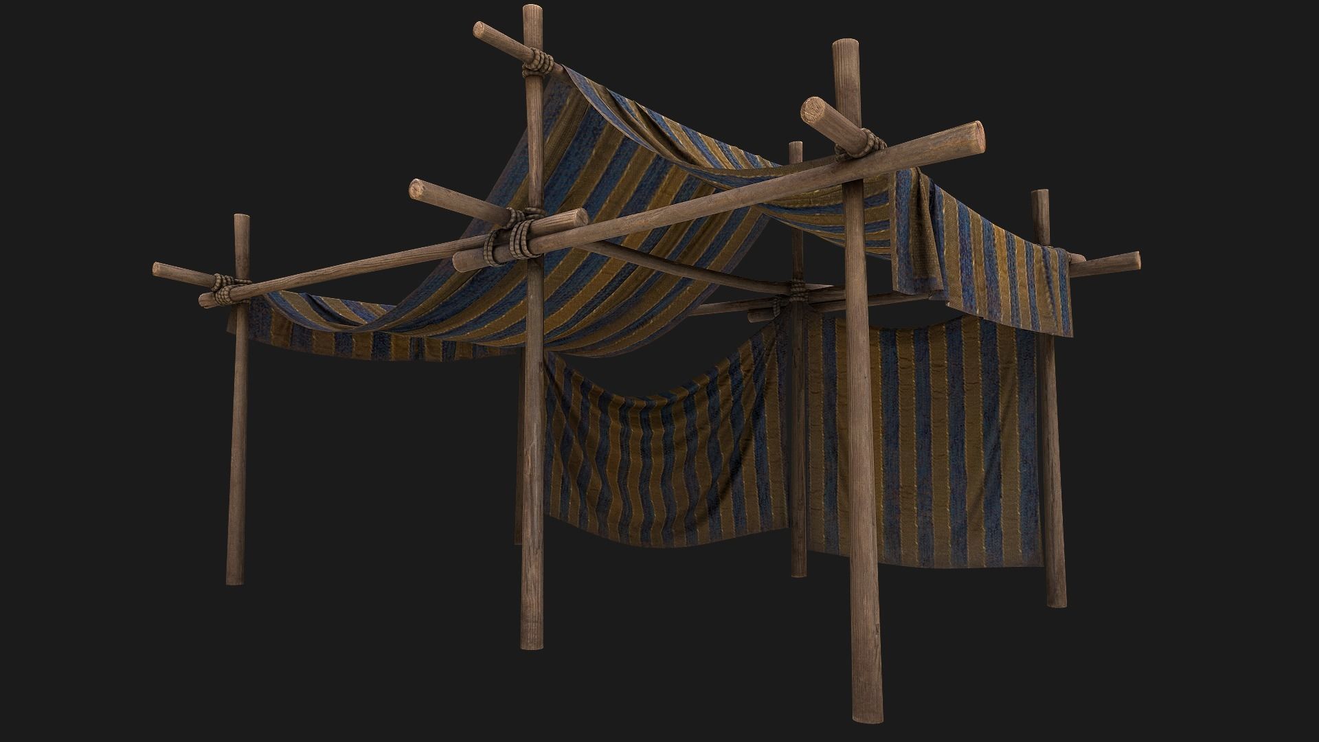 3D model Medieval knight Tent Stalls VR / AR / low-poly | CGTrader