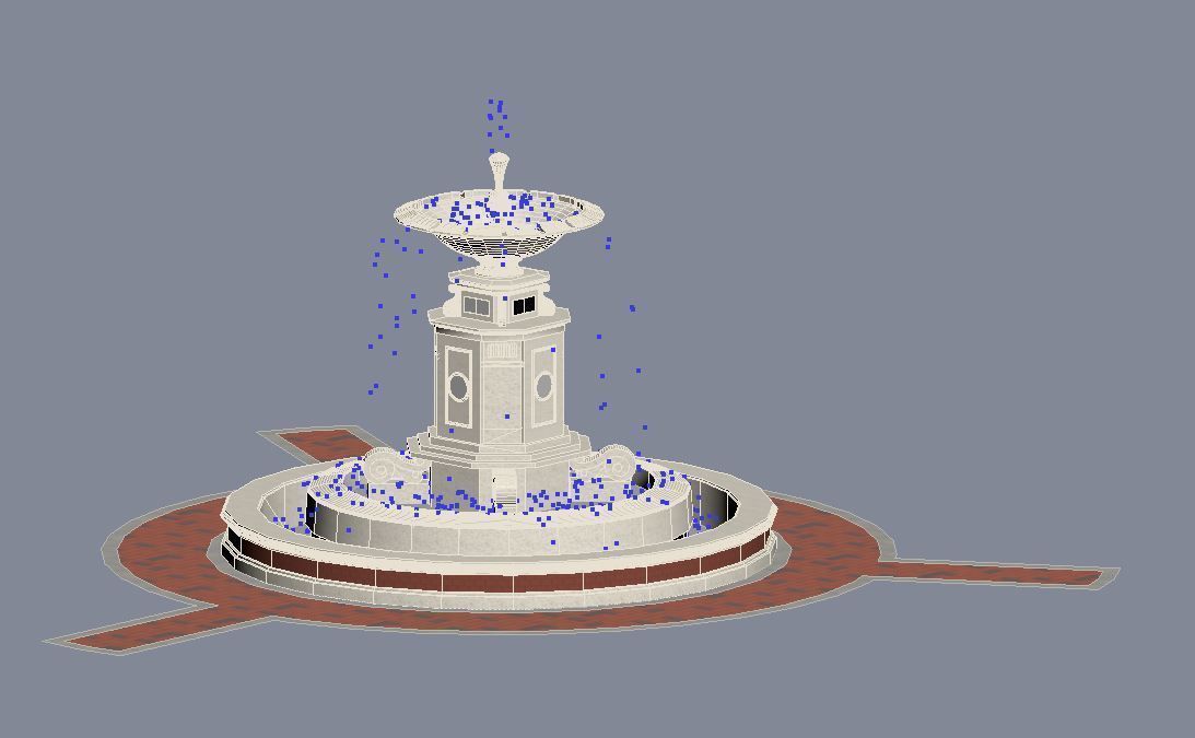 Realistic Water Fountain Loop Animation 10 3D model animated | CGTrader