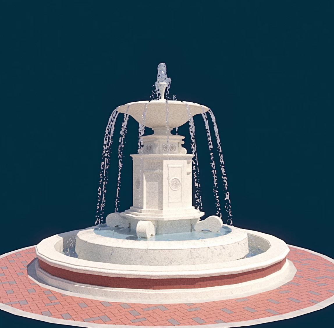 Realistic Water Fountain Loop Animation 10 3D model animated | CGTrader