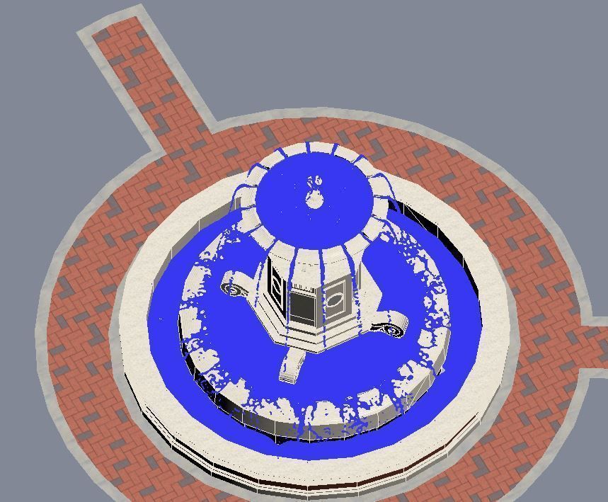 Realistic Water Fountain Loop Animation 10 3D model animated | CGTrader