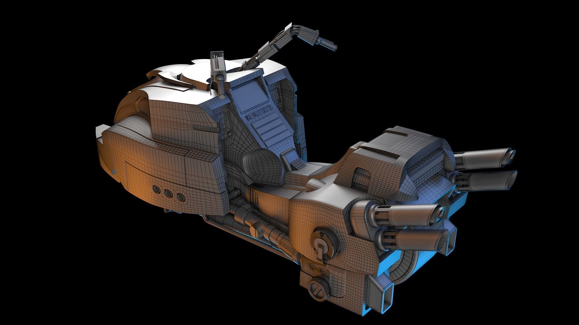 Lawmaster Motorbike Judge Dredd 3D model | CGTrader