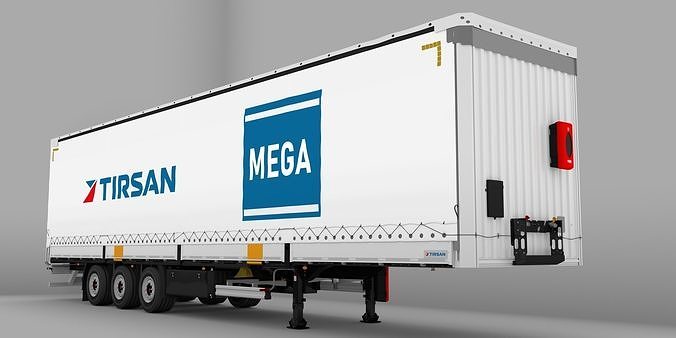 3D model Tirsan Mega Trailer VR / AR / low-poly | CGTrader