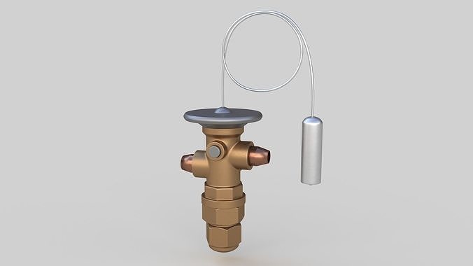 Thermal Expansion Valve 3D model rigged | CGTrader