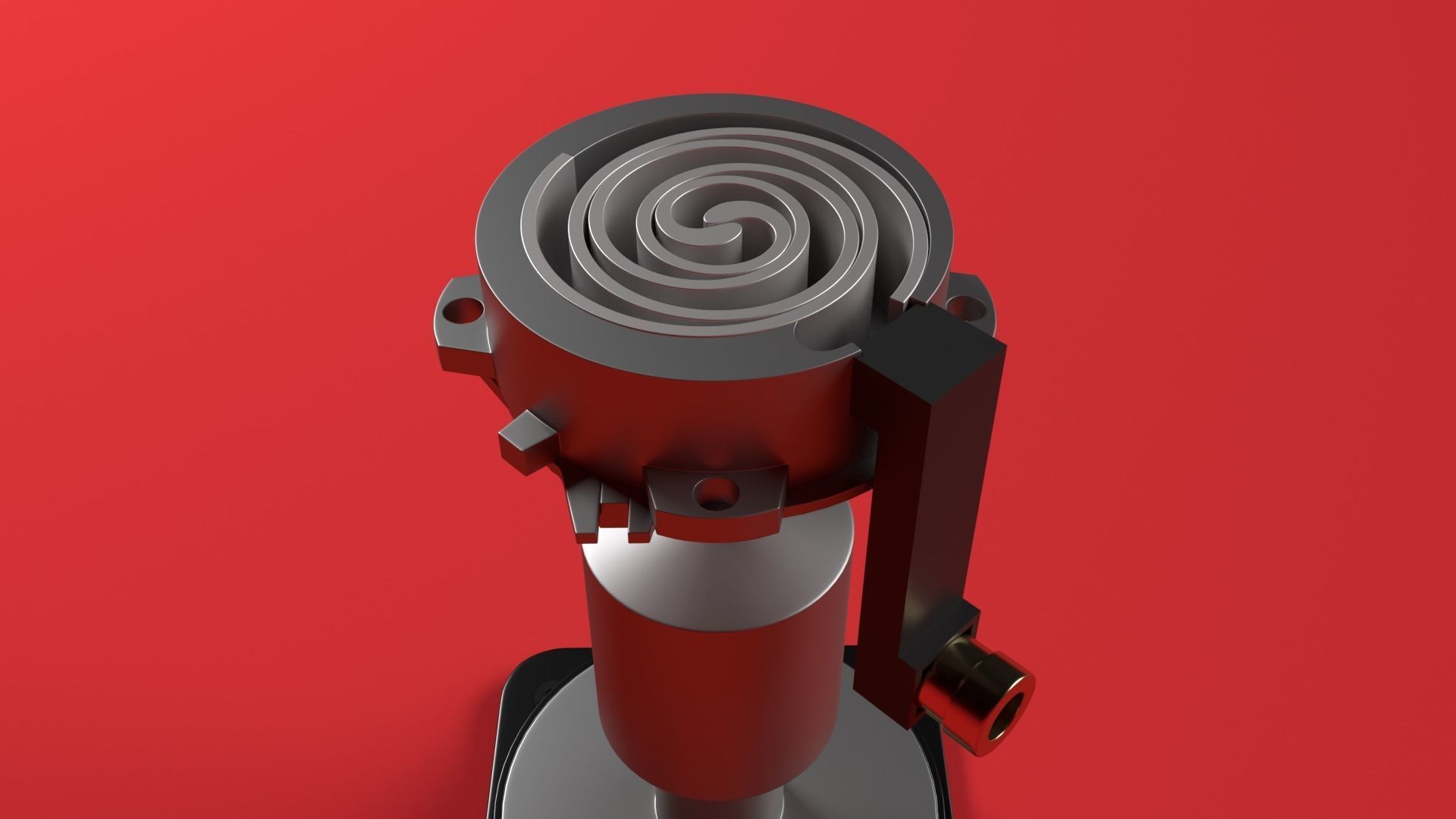 Scroll Compressor 3D model animated rigged | CGTrader