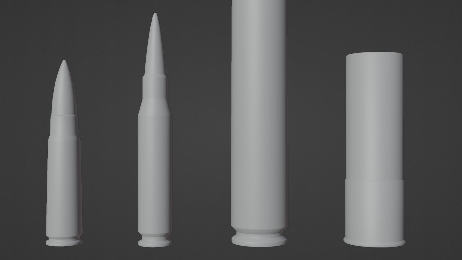3D model Eight Bullets VR / AR / low-poly | CGTrader