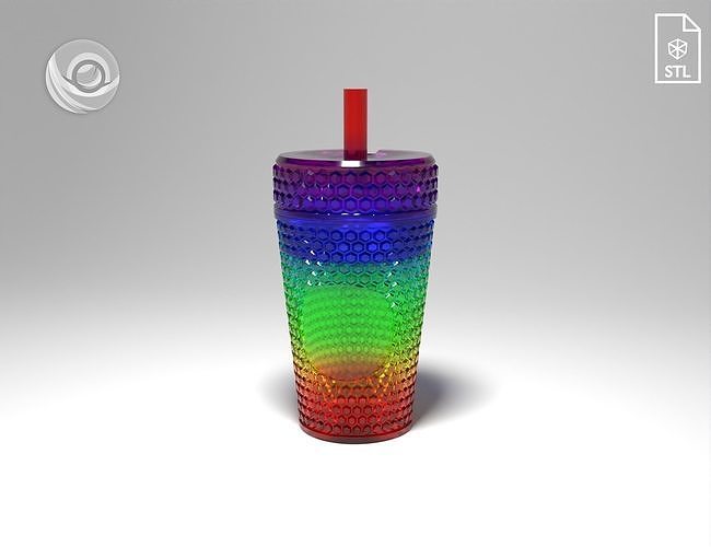 StarBucks Studded Tumbler Keychain STL File for 3D printing 3D model 3D ...