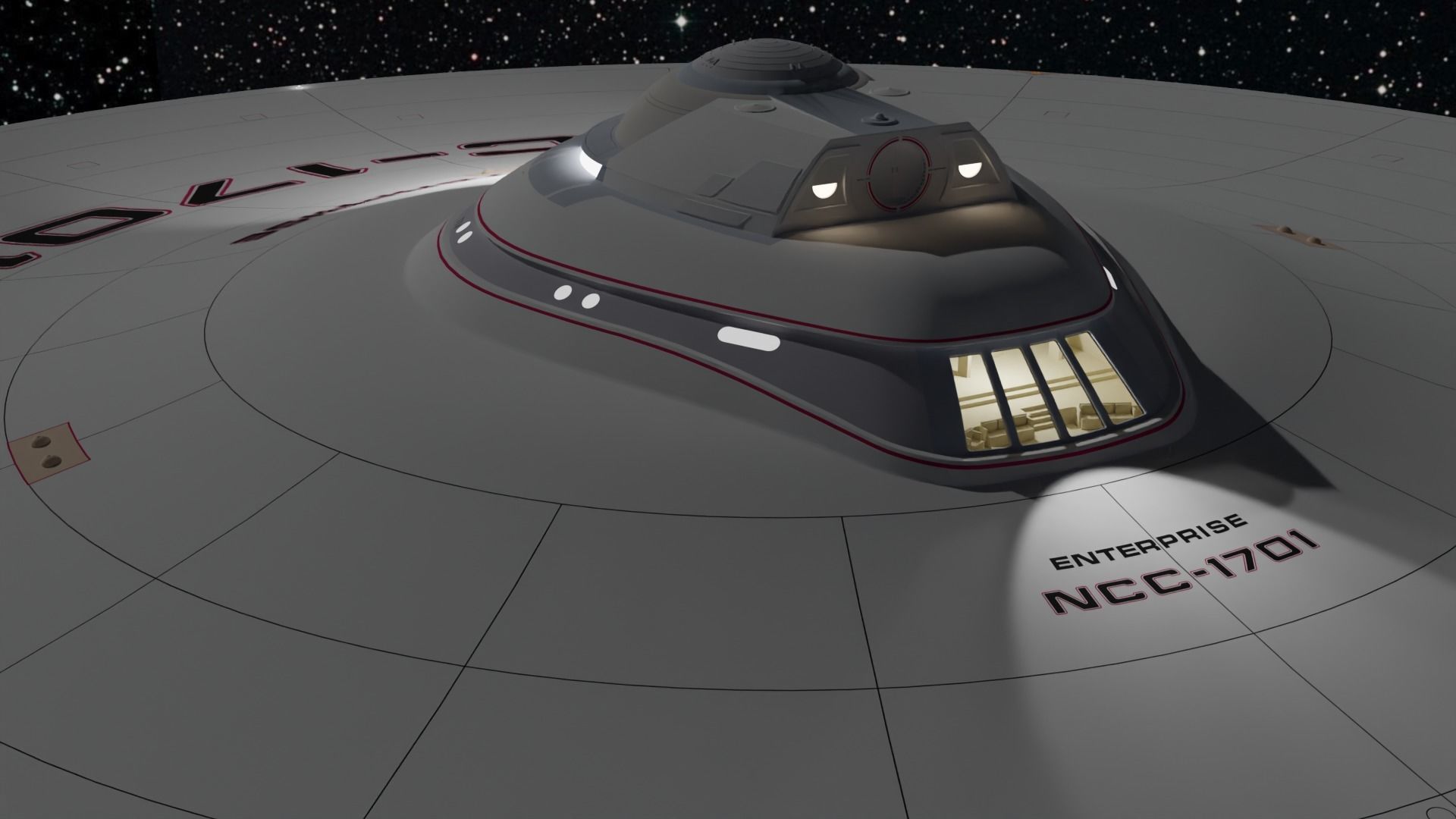 Star Trek Enterprise NCC-1701 High Poly 3D Model 3D model | CGTrader