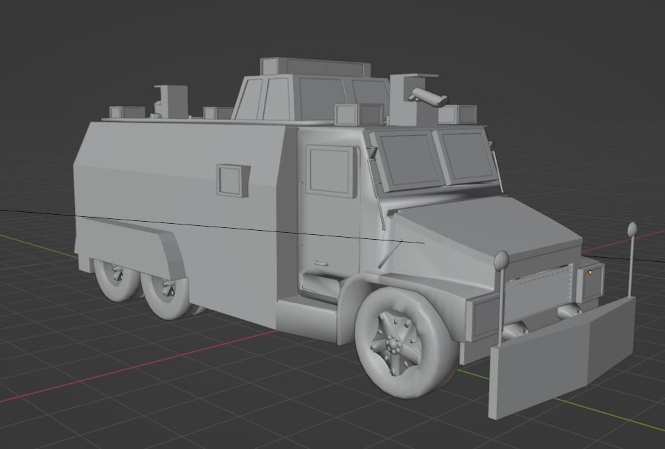 3D model Anti-riot truck police VR / AR / low-poly | CGTrader