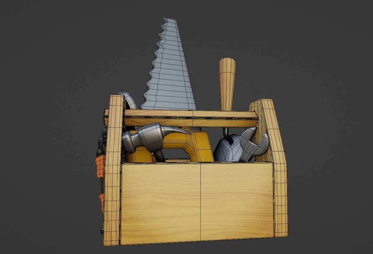 Cartoon Toolbox 3D model | CGTrader